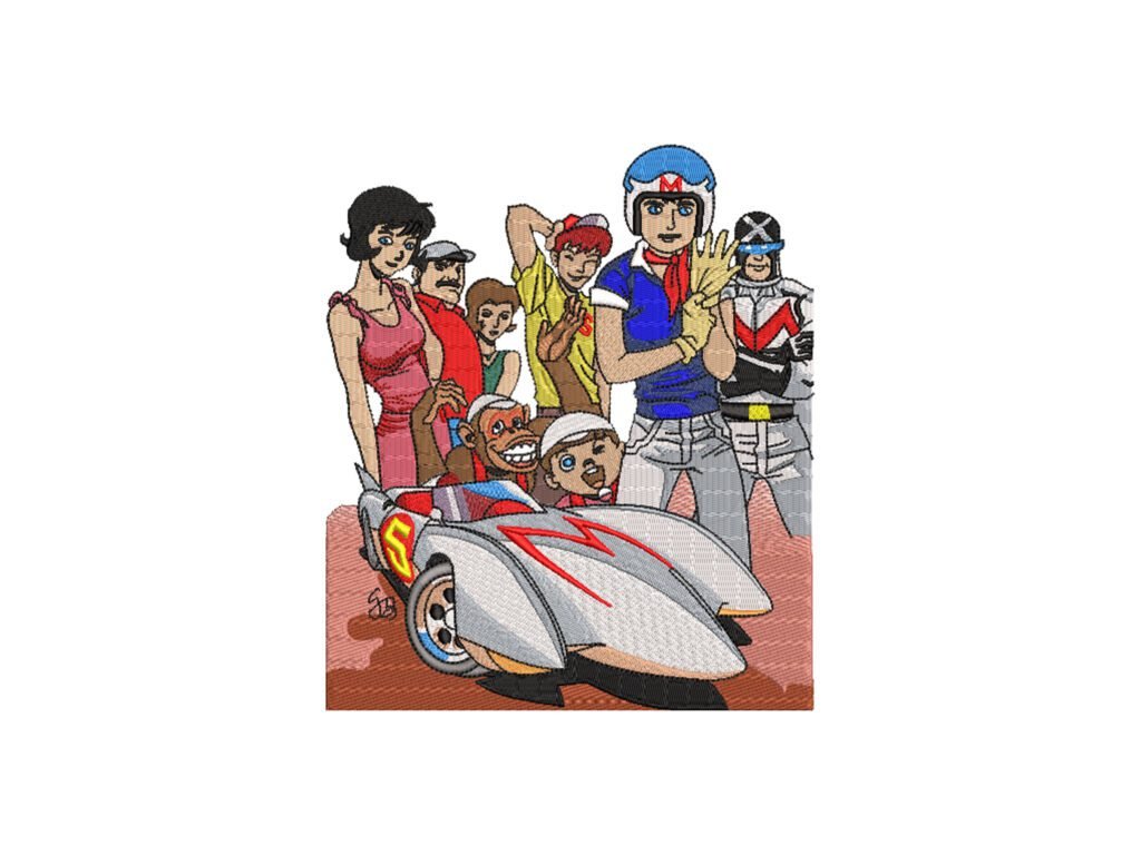Speed Racer Machine Embroidery Pattern